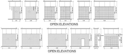 Autocad Dwg Drawing File Details Of The Wall Elevation Are Given Download The Autocad 2d Dwg File