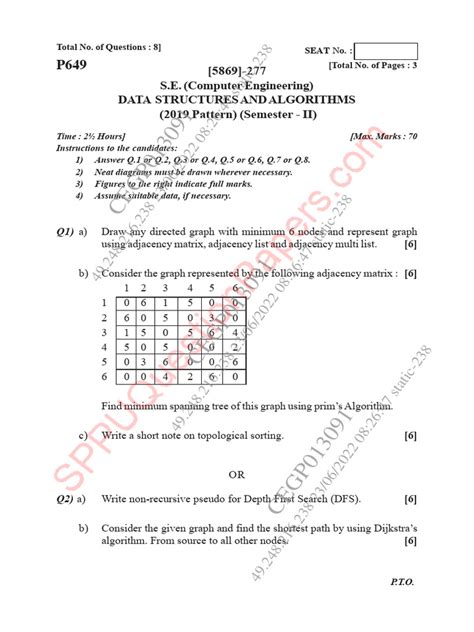 Se Comp Iv Endsem Pyqpapers Download Free Pdf Theoretical Computer