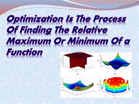 Optimization Of Multivariable Function Ppt
