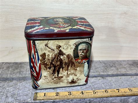 Ww1 World War 1 Kitchener Boy Scout Nurses Military Tea Biscuit Tin