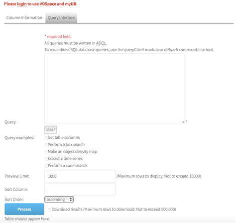 133 Web Query Interface — Data Lab 120 Documentation