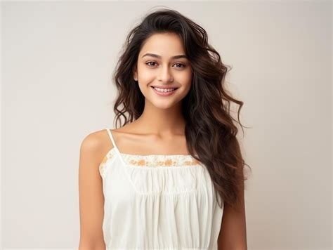 Premium Ai Image Stylish Indian Girls Summer Beauty Epitomized In
