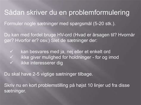 Problemformulering Ppt