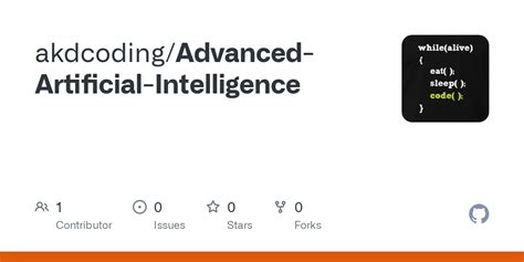 Github Akdcodingadvanced Artificial Intelligence