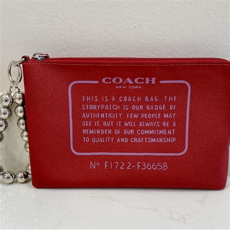 Stunning Coach Story Patch Clutch In Excellent Depop