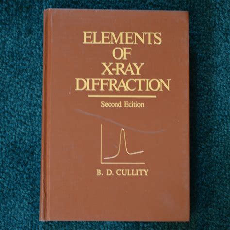 Elements Of X Ray Diffraction 2nd Edition Kristalle Est 1971