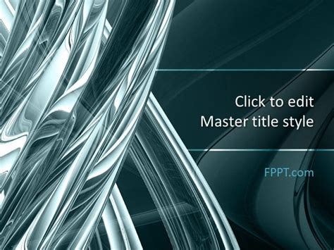 Free Abstraction Silver Powerpoint Template Free Powerpoint Templates