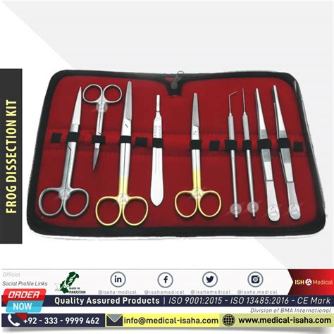 Frog Dissection Kit 9 Pcs Handmade Dissection Tools Isaha