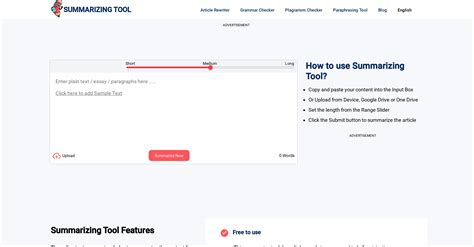 Summarizing Tool Ai Tool For Summaries