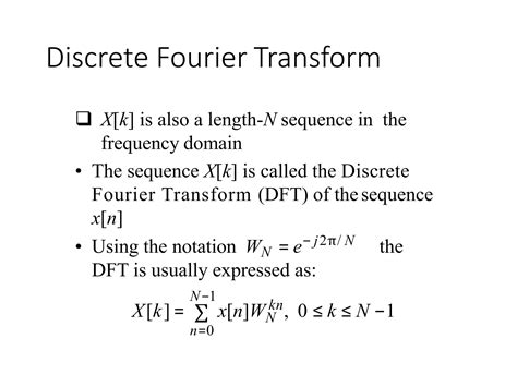 discrete fourier transform ppt