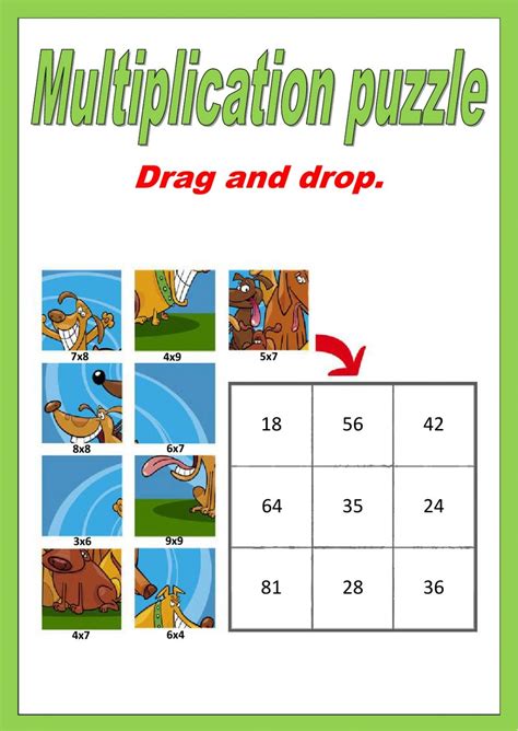 Multiplication Puzzle Worksheets Printables Printable Worksheets