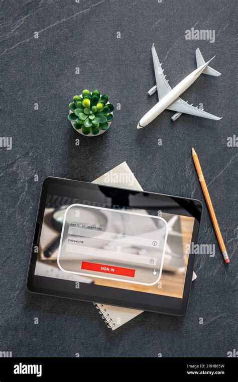 Login Box Username And Password Inputs On Virtual Digital Display