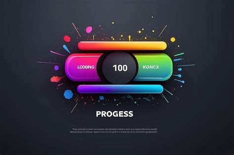 Idea Design Of Progress Bar Loading Creativity Premium Ai Generated Image