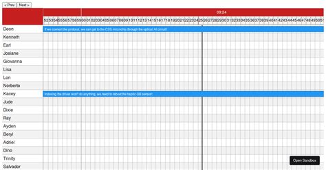 Timeline Demo Programmatic Scroll Forked Codesandbox