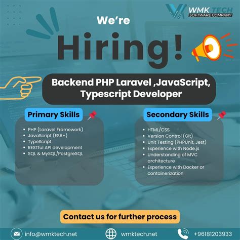 Wajdi Kayal On Linkedin Backenddeveloper Phplaravel Javascript Typescript Webdevelopment