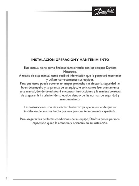 Manual Danfoss Pdf Líquidos Vacío