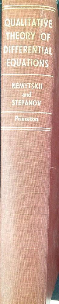 Qualitative Theory Of Differential Equations