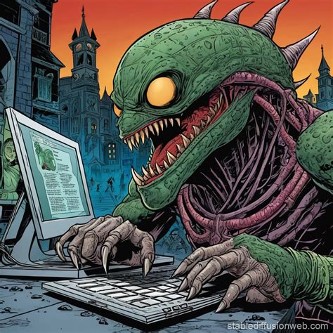 Fileless Malware Concept Stable Diffusion Online