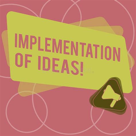 Word Writing Text Implementation Of Ideas Business Concept For Execution Of Suggestion Or Plan