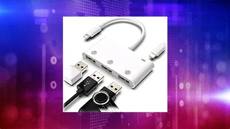 USB Camera Adapter OTG Cable With Charging In Hub Compatible With Phone Pro Max X