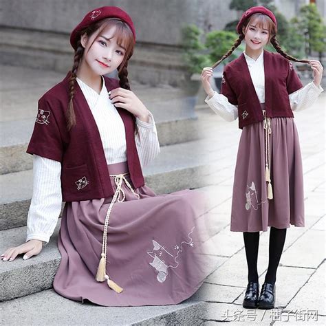 漢元素喵客褙子半臂漢服女套裝 每日頭條