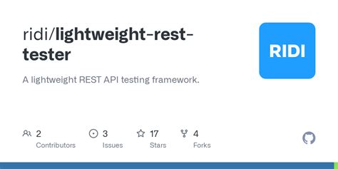 Github Ridilightweight Rest Tester A Lightweight Rest Api Testing Framework