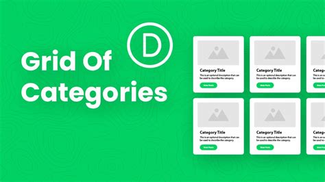 How To Display A Grid Of Categories In Divi For Posts Woocommerce