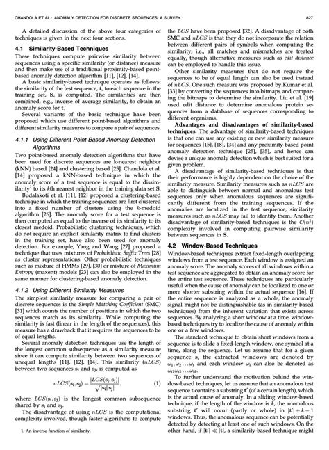 Anomaly Detection For Discretesequences A Survey