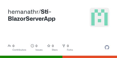 Github Hemanathr Sti Blazorserverapp