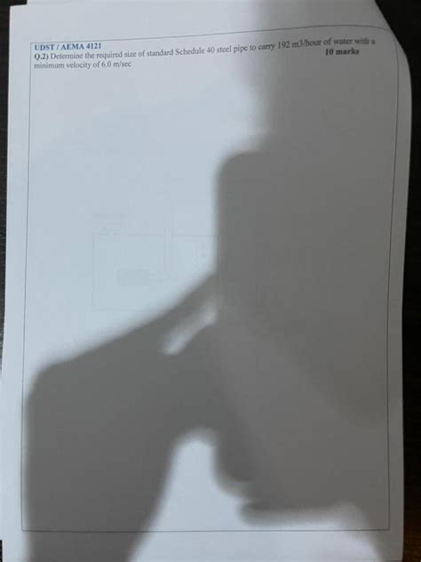 Solved UDST AEMA Q Determine The Required Size Of Chegg Com