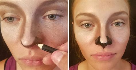 Draw On The Doe Nose Using Dollar Tree Eyeliner
