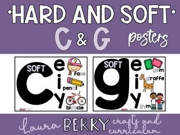 Hard And Soft C And G Posters Anchor Charts Focus Wall Cards
