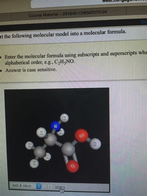Solved Enter The Molecular Formula Using Subscripts And
