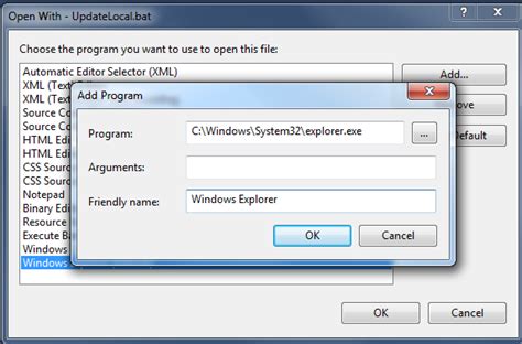 Visual Studio Run Batch File Stack Overflow