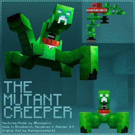 Minecraft Mutant Creeper Kleurplaten