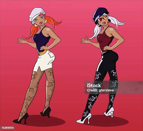 Cewek Kartun Ilustrasi Stok Unduh Gambar Sekarang Gambar Dengan Pensil Gaya Hidup