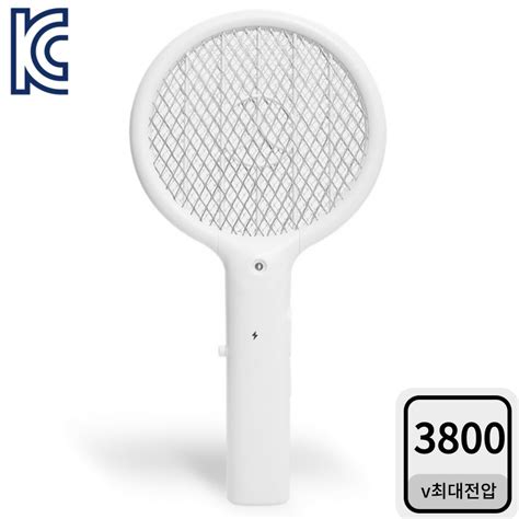 3800v 블루파워 강력한 전기 모기채 전자 파리채 초파리 전기채 미니 캠핑 휴대용 티몬