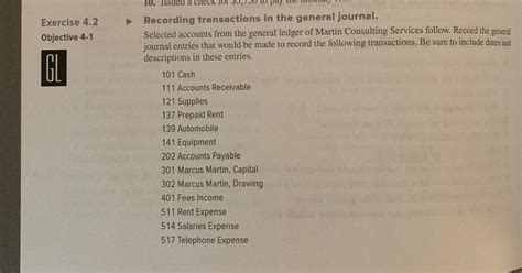 solved exercise 4 2 recording transactions in the general