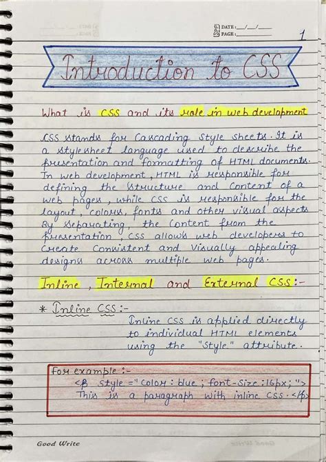 Css Handwritten Notes Topperworld Css Handwritten Notes Topperworld