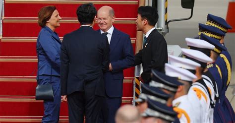 한독 정상회담 위해 방한한 올라프 숄츠 독일 총리