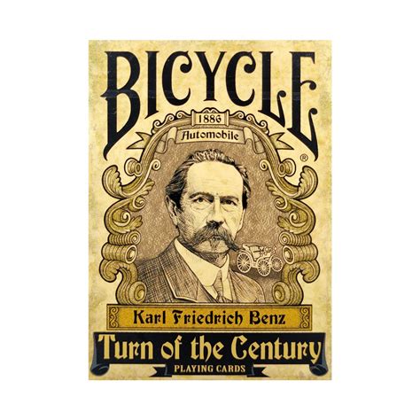 bicycle turn of the century automobile playing cards runit decks