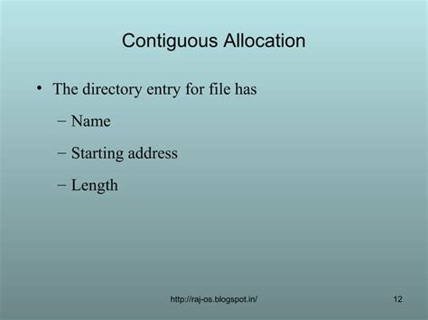 allocation methods continuous method 47 ppt