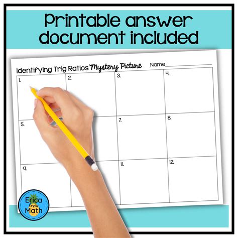 Identifying Trig Ratios Digital Mystery Picture Activity Made By Teachers