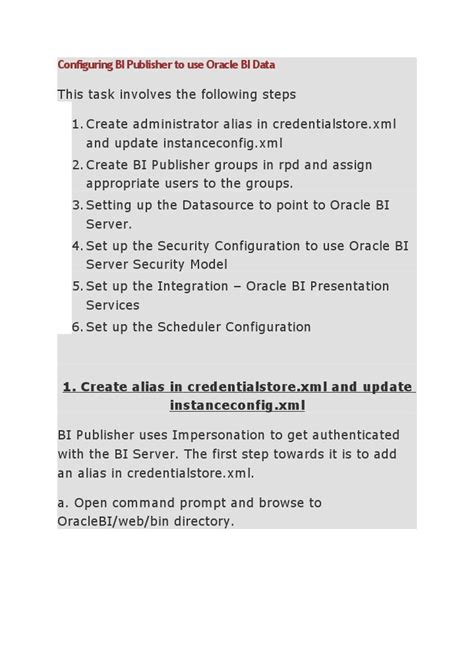 configuring bi publisher to use oracle bi data pdf oracle database