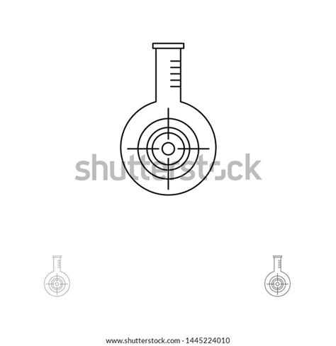 Chemical Flask Reaction Lab Target Bold Stock Vector Royalty Free 1445224010 Shutterstock