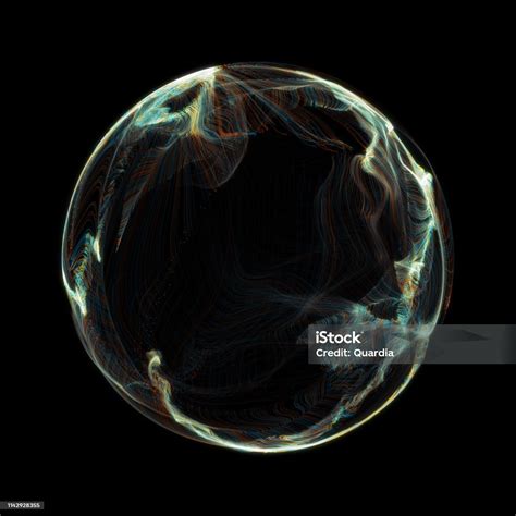Abstract Particle Sphere Science Backgroundvirtual Flow Big Binary Data Visualization Stock