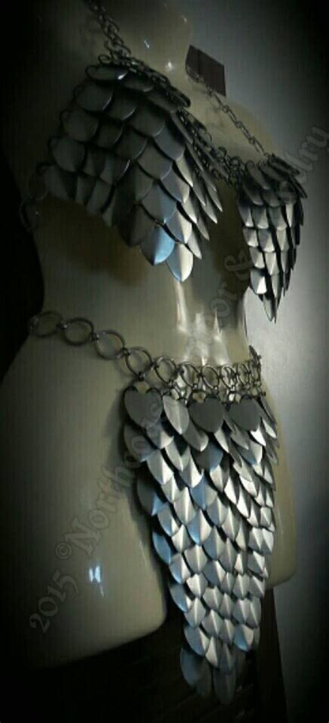 Custom Made Chain And Scale Mail Red Sonja Inspired Cosplay Armor Etsy