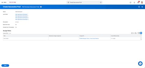 Create Succession Pools In Workday