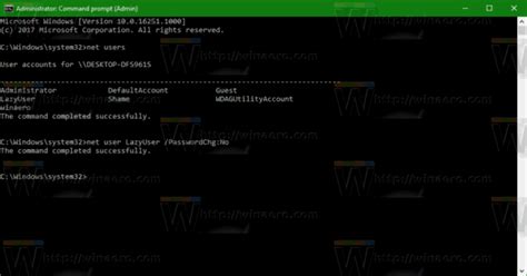 Prevent User From Changing Password In Windows