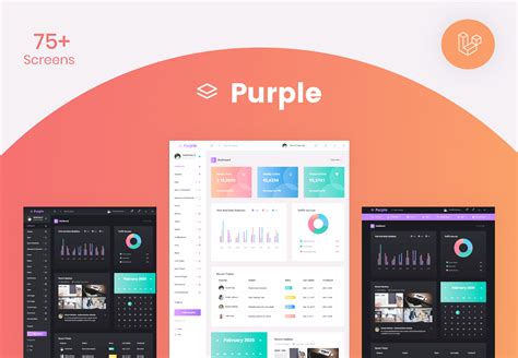 Purple Laravel Best Laravel Admin Dashboard Template